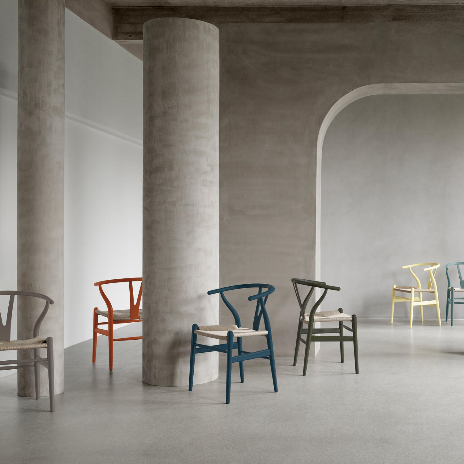 Køb CH24 Y-stolen spisebordsstol, soft slate | Carl Hansen & Søn