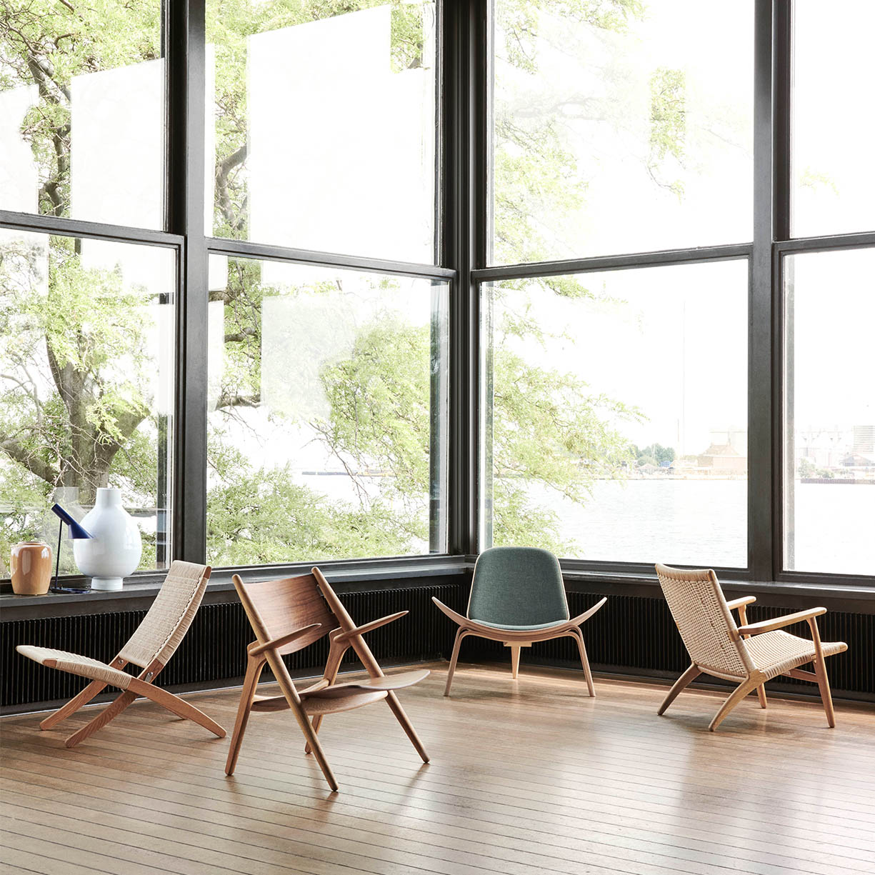 Køb CH24 Y-stolen spisebordsstol, sæbebehandlet eg/natur | Carl Hansen ...